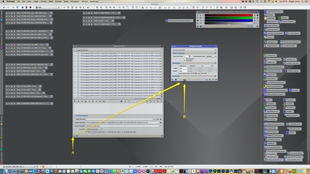Resampling Your Data With Pixinsight Telescope Live